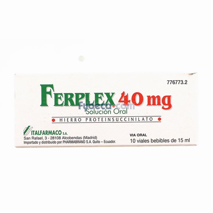 Ferplex Solución Oral Italfarmaco 40 Mg Caja | Fybeca