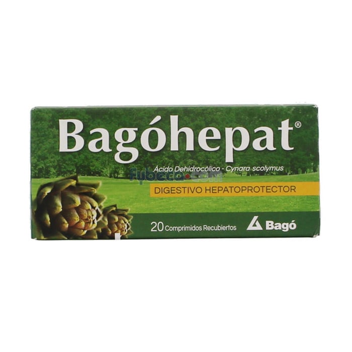 Bagohepat comprimidos recubiertos caja 20 - Fybeca