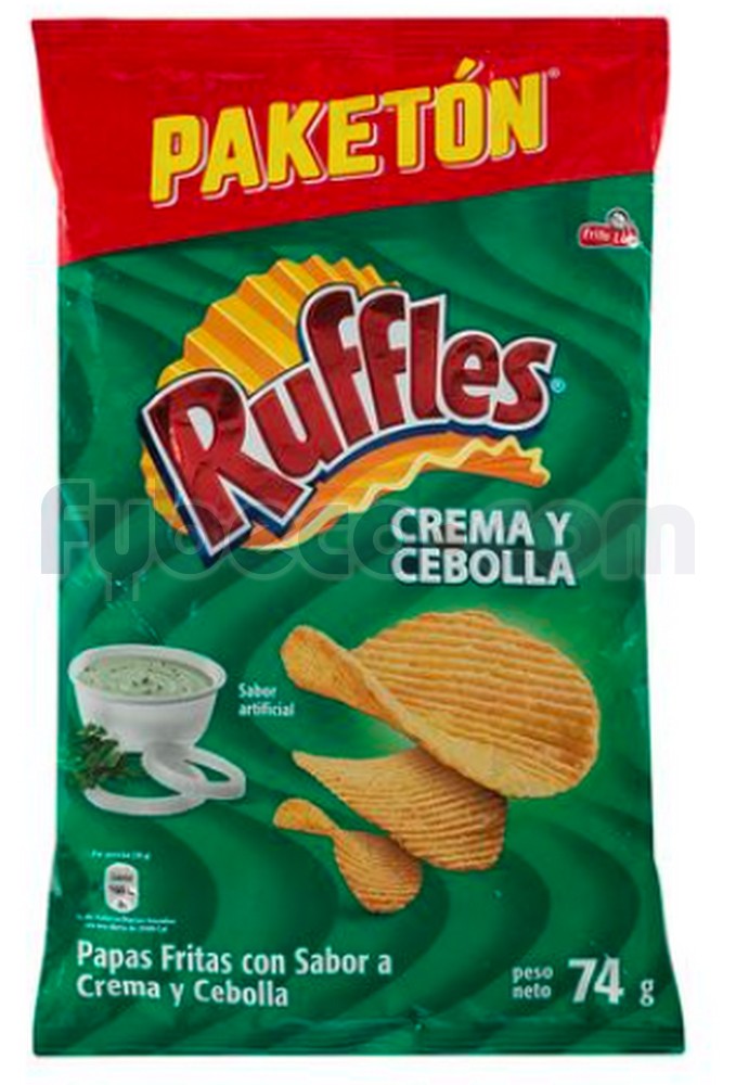 Ruffles Crema Y Cebolla 74G | Fybeca
