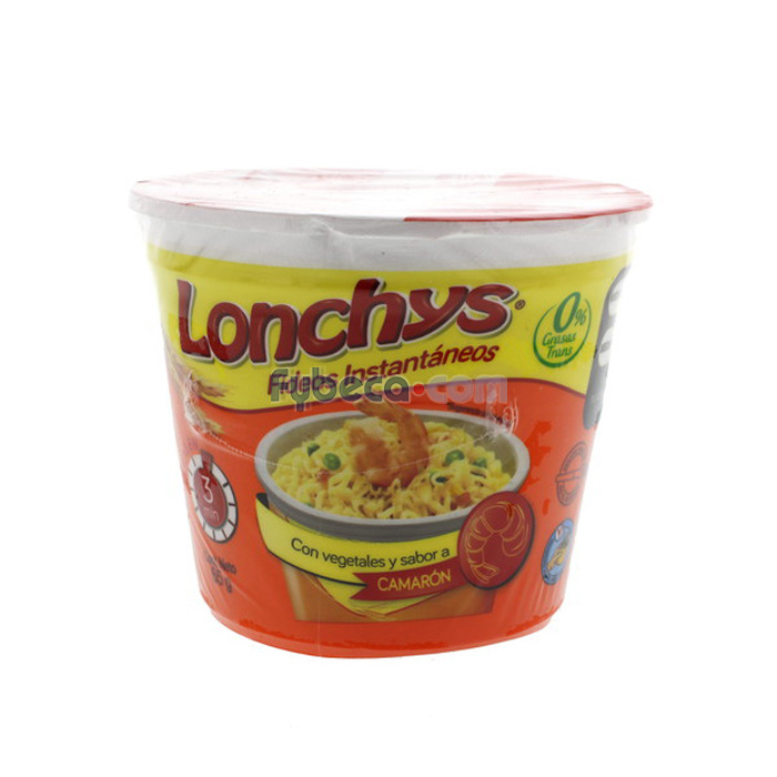 Fideos Instantáneos Lonchys Camarón 65 G Unidad | Fybeca