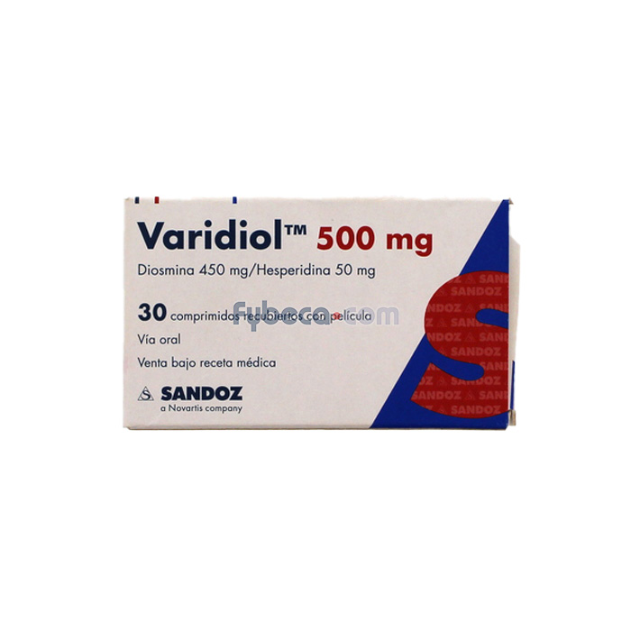 Varidiol Comprimidos 500 Mg C/30 Suelta | Fybeca