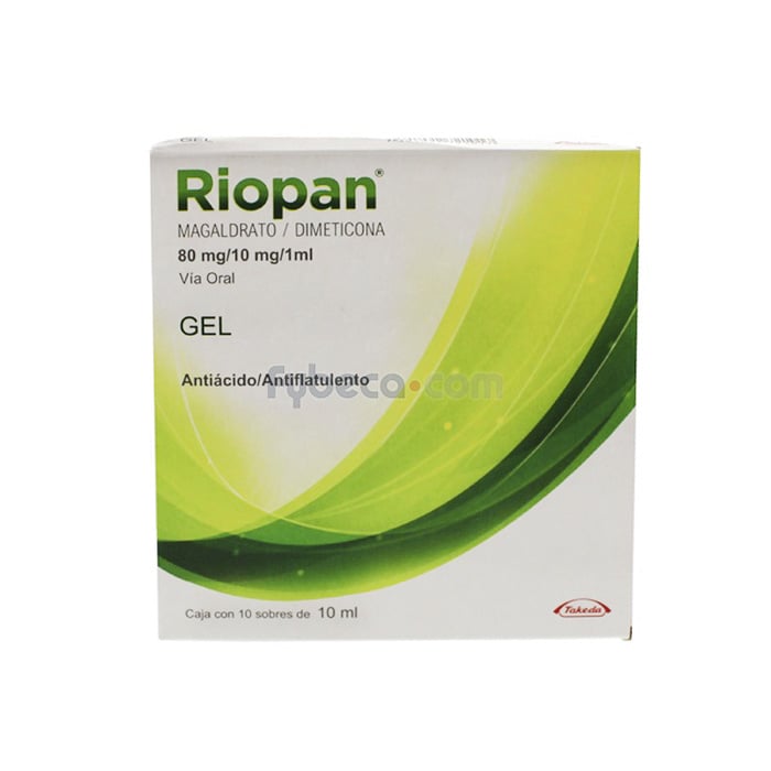 Riopan Sobres Gel 80Mg 10 Ml C/10 Suelta | Fybeca