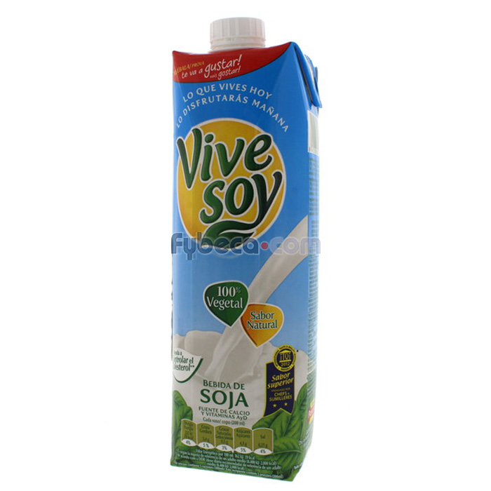 Leche Vive Soy Natural 1 Lt Unidad | Fybeca
