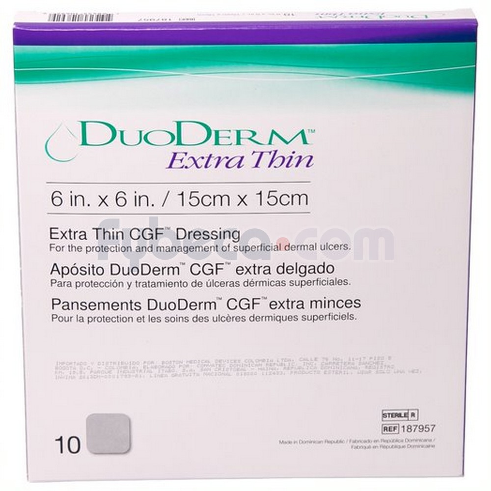 Duoderm Extra Fino Et Aposito 15Cmx15Cm C/10 Suelta | Fybeca