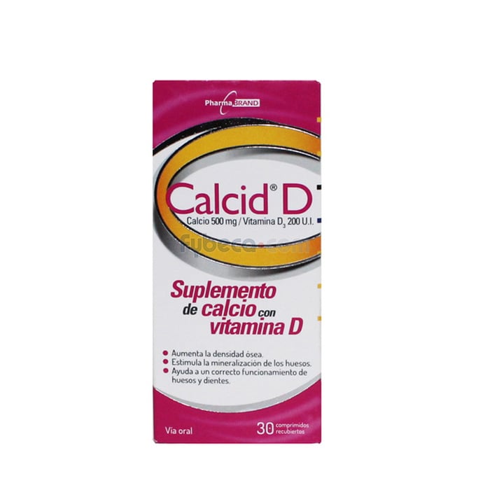 Calcid D 500Mg C/30 | Fybeca