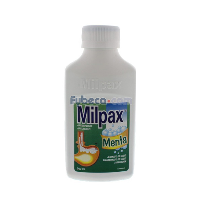 Milpax Susp. Menta F/360 Ml. | Fybeca