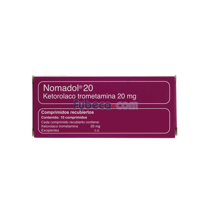 Nomadol Comp. 20 Mg C/10 Suelta | Fybeca