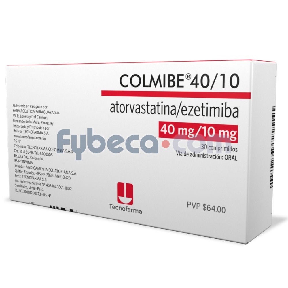 Colmibe Comp. 40mg / 10 Mg C/30 Suelta