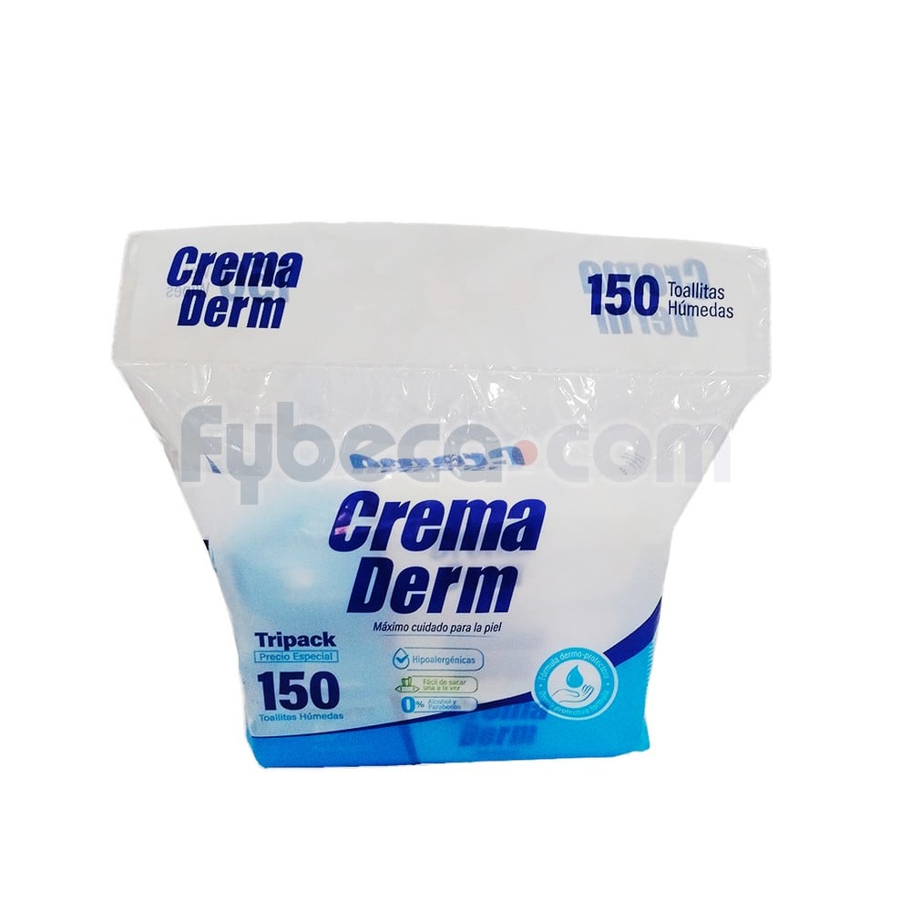 Toallitas Humedas Crema Derm X 150 | Fybeca