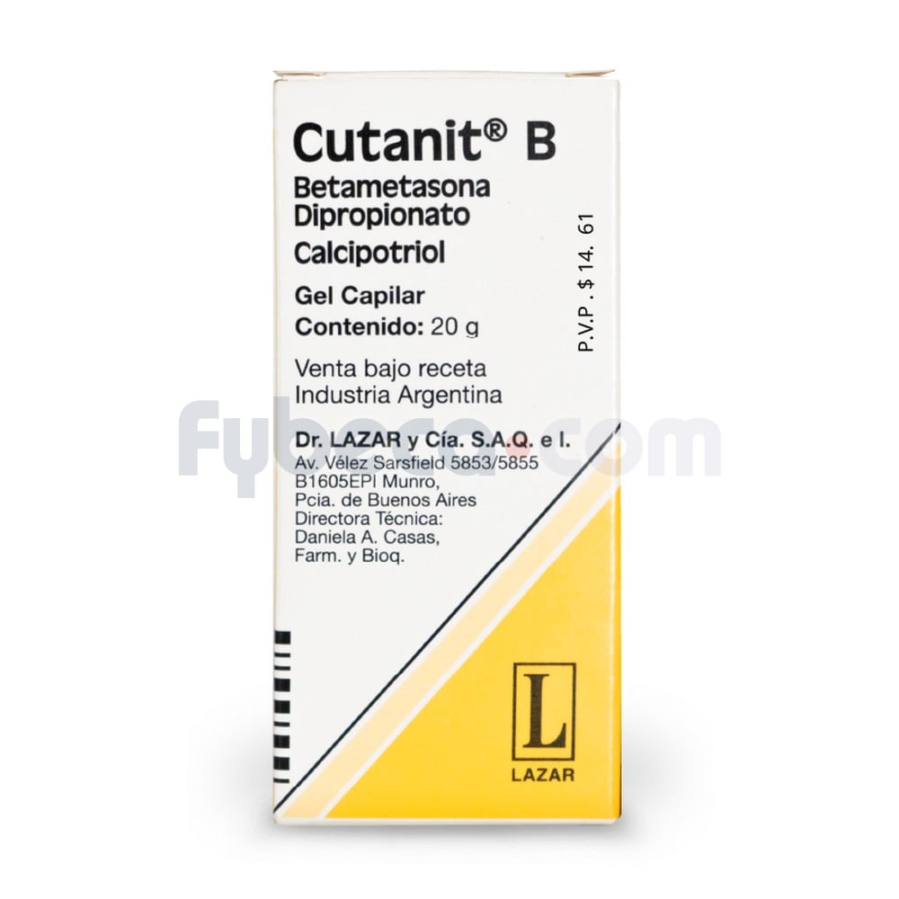 Cutanit B Gel Capilar F/20G | Fybeca