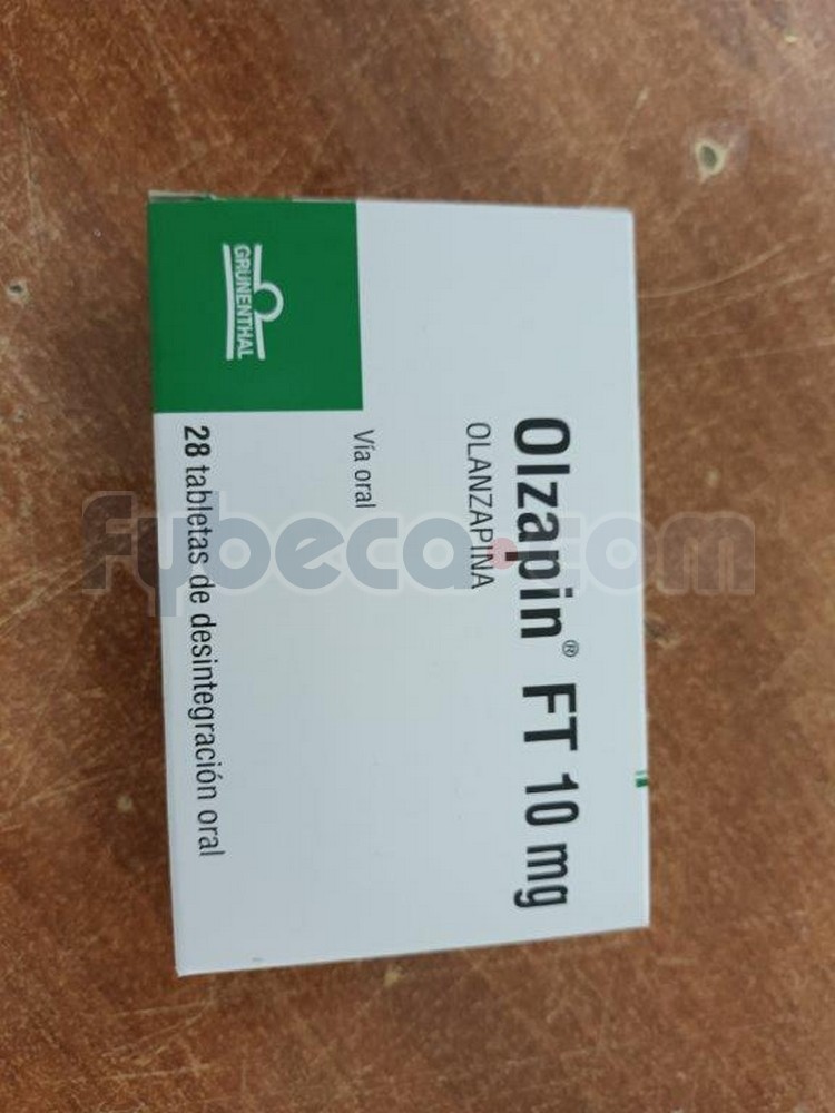 Olzapin Ft Tabs. 10 Mg C/28 Suelta | Fybeca