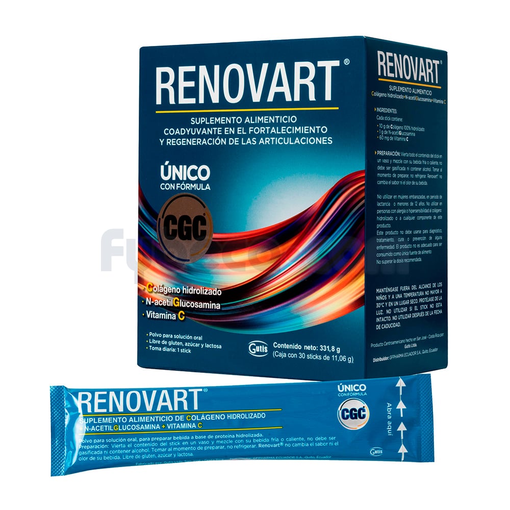 Renovart Colageno Sobres 11,06 G C/30 Suelta | Fybeca