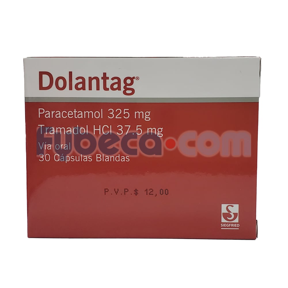 Dolantag Caps Blandas 325Mg / 37.5Mg C/30 Suelta | Fybeca