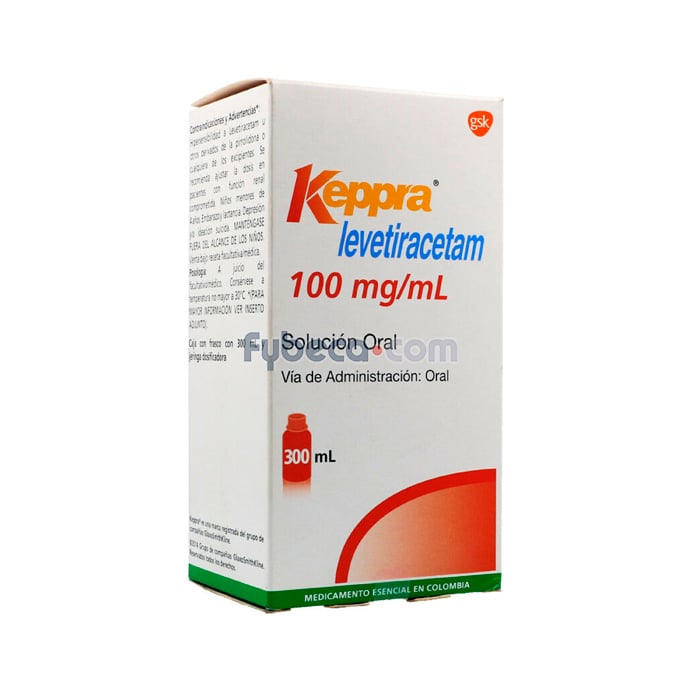 Keppra 100 Mg / Ml 300 Ml Jarabe | Fybeca