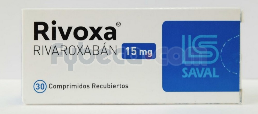 Rivoxa 15 Mg Comprimidos C/30 Suelta | Fybeca