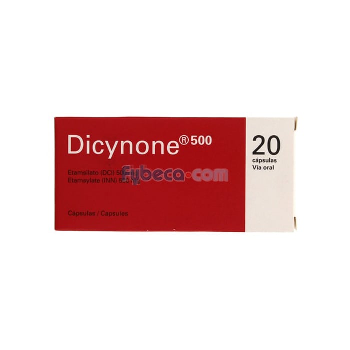 Dicynone Caps. 500 Mg C/20 Suelta | Fybeca
