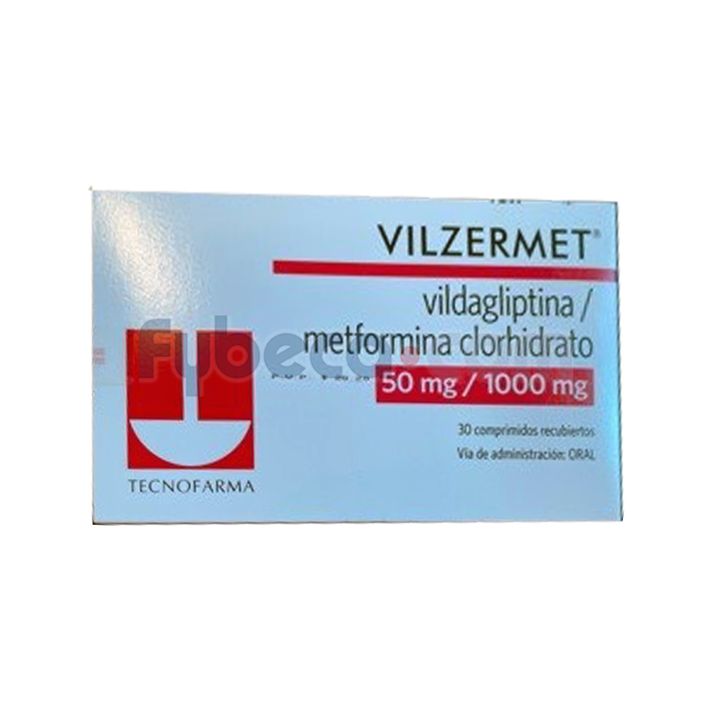 Vilzermet 50 Mg 1000 Mg Unidad Fybeca
