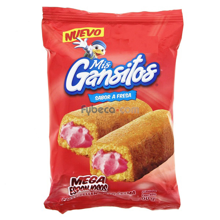 Cake Mis Gansitos Fresa 60 G Unidad | Fybeca