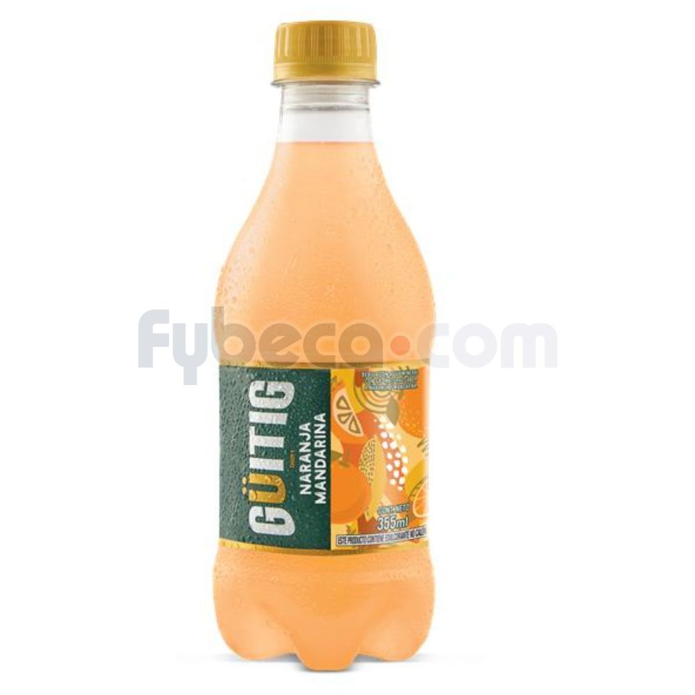 AGUA CON GAS GUITIG NARANJA MANDARINA 355 ML