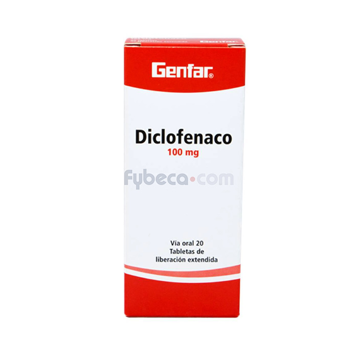 Diclofenaco 100 Mg Blister Unidad | Fybeca