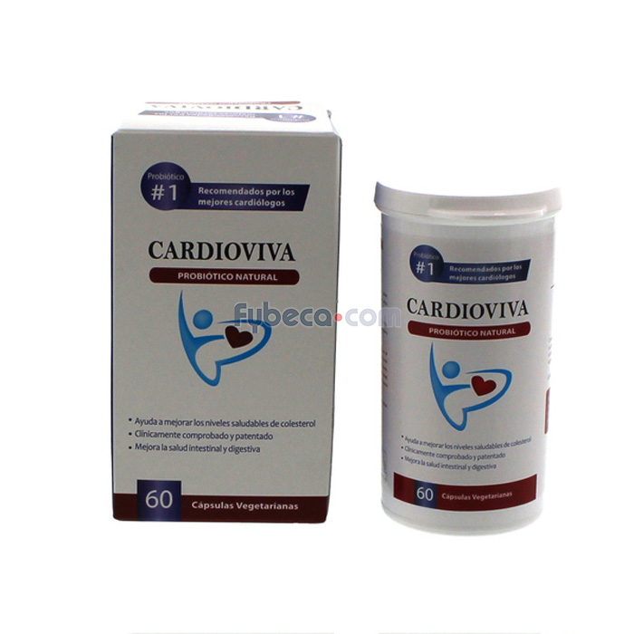 Cardioviva Probiotico Capsulas Frasco/60 | Fybeca