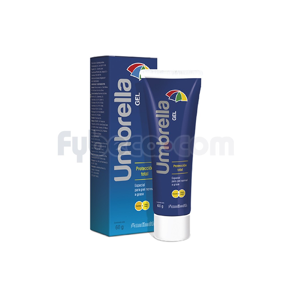 Protector Solar Umbrella Gel Spf 50 60 G Caja | Fybeca