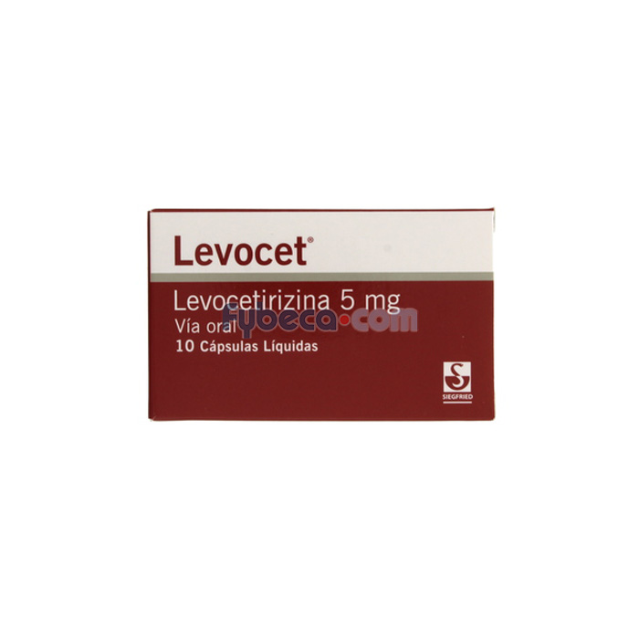 Levocet Caps. 5 Mg. C/10 Suelta | Fybeca