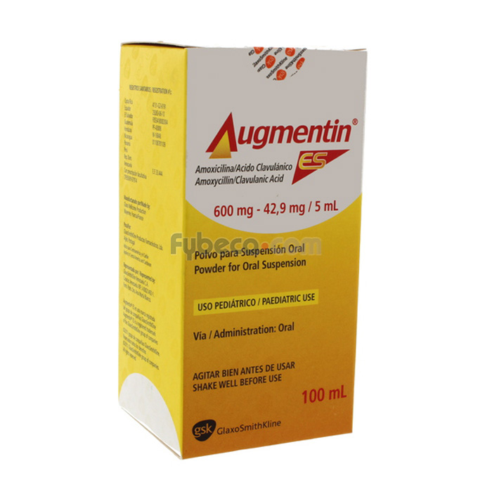 Augmentin Susp. Es 600 Mg F/100 Ml | Fybeca