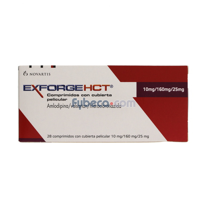 Exforge Hct 10/160/25 Mg Comp.C/28 Suelta | Fybeca