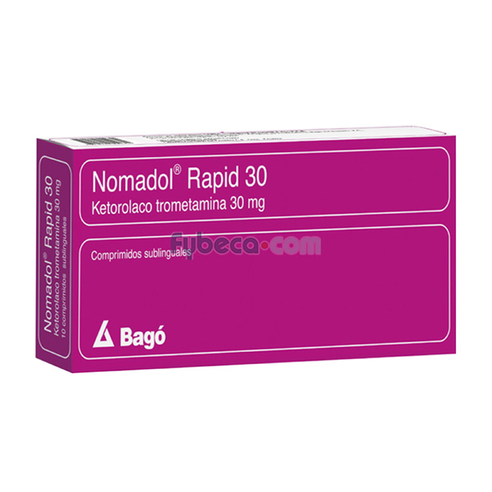 Nomadol Rapid Sublingual 30 Mg C/10 Suelta | Fybeca