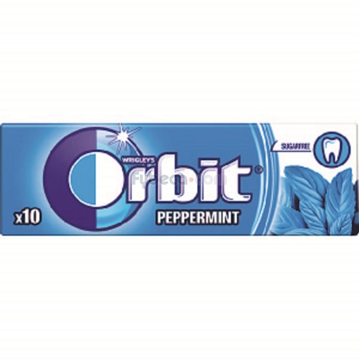 Chicle Orbit Menta Sin Azúcar 14 G Unidad | Fybeca