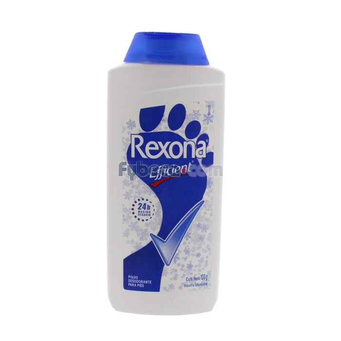 Talco Rexona Desodorante Para Pies Efficient 100 G Frasco | Fybeca