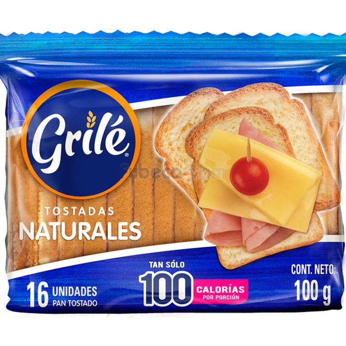 Tostadas Grilé Sabor Natural 100 G Unidad | Fybeca