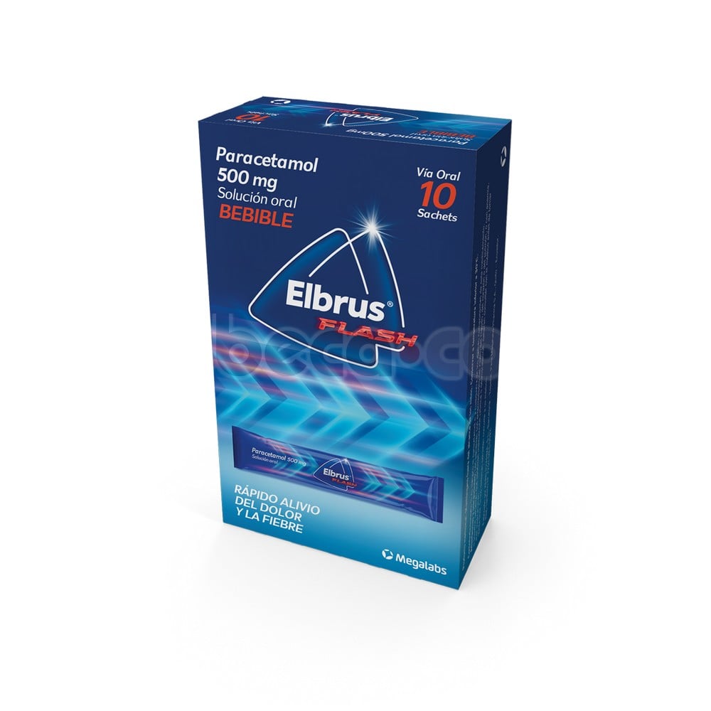 Elbrus Flash 500Mg Solución Oral C/10 Sobre | Fybeca