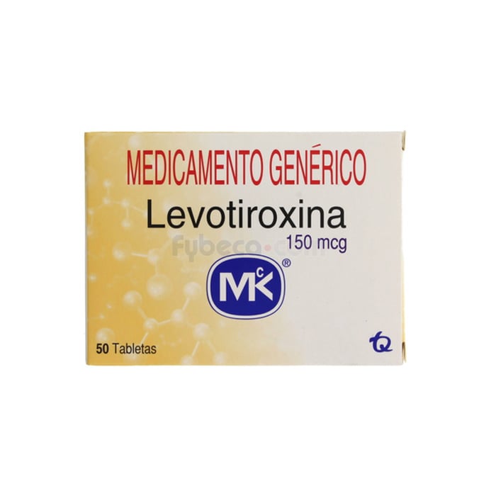 Levotiroxina (Mk) Tabs. 150 Mcg. C/50 Suelta | Fybeca