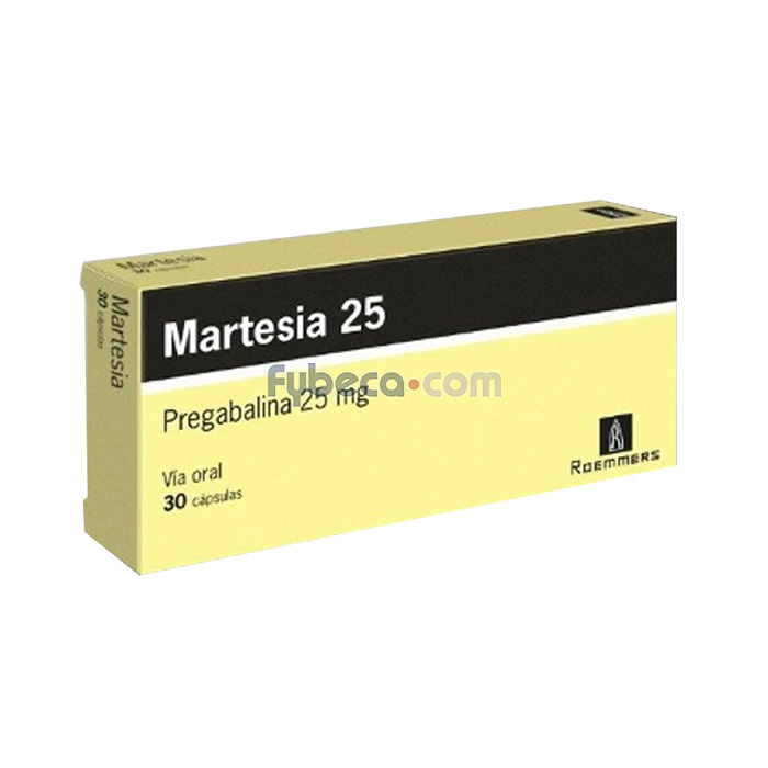 Martesia Tab. Cap. 25 Mg C/30 Suelta | Fybeca