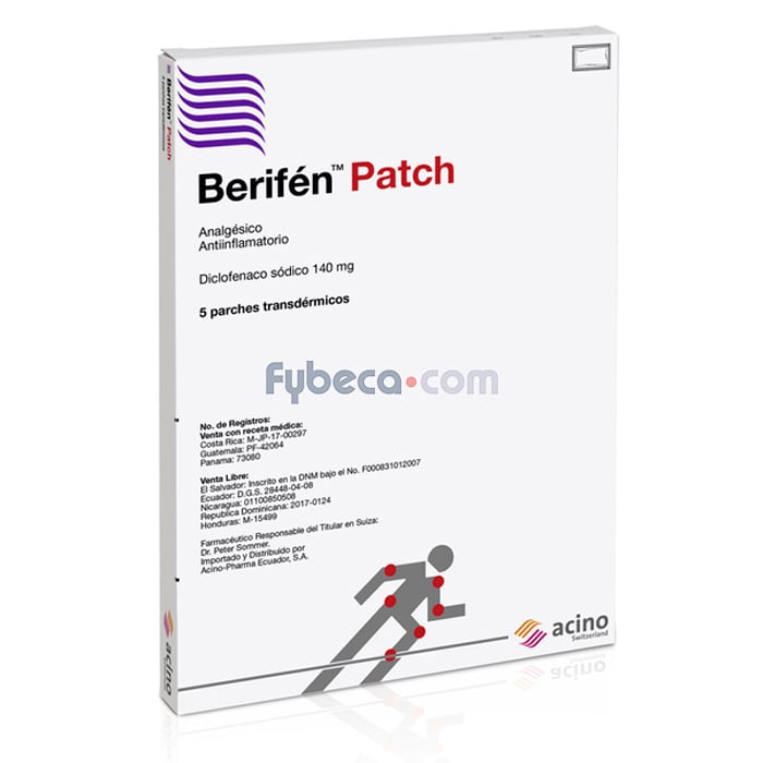 Berifen Otc Patch C/5 Parches Suelta | Fybeca