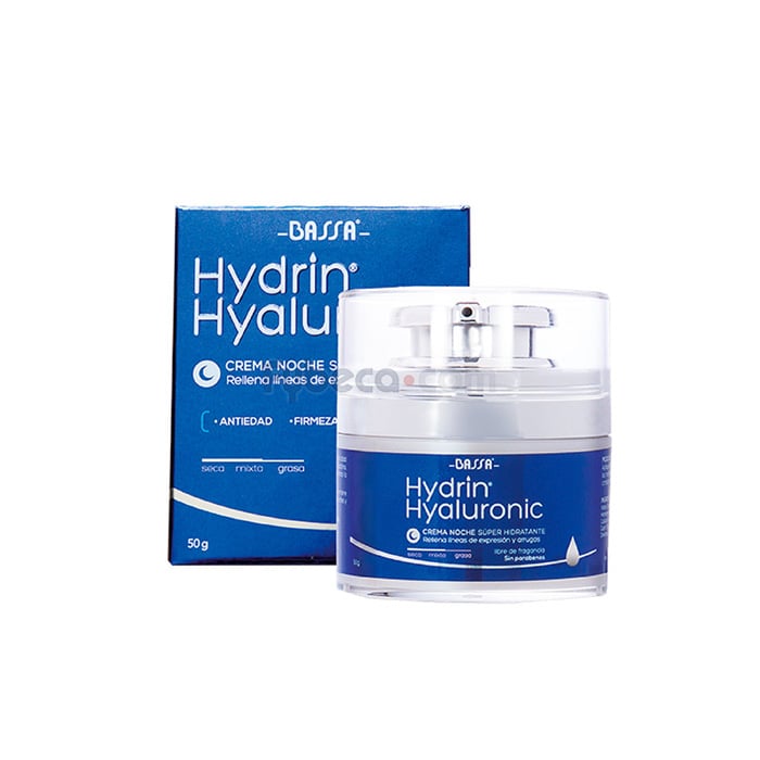 Hidratante Facial Hydrin Hyaluronic Crema Noche - Fybeca
