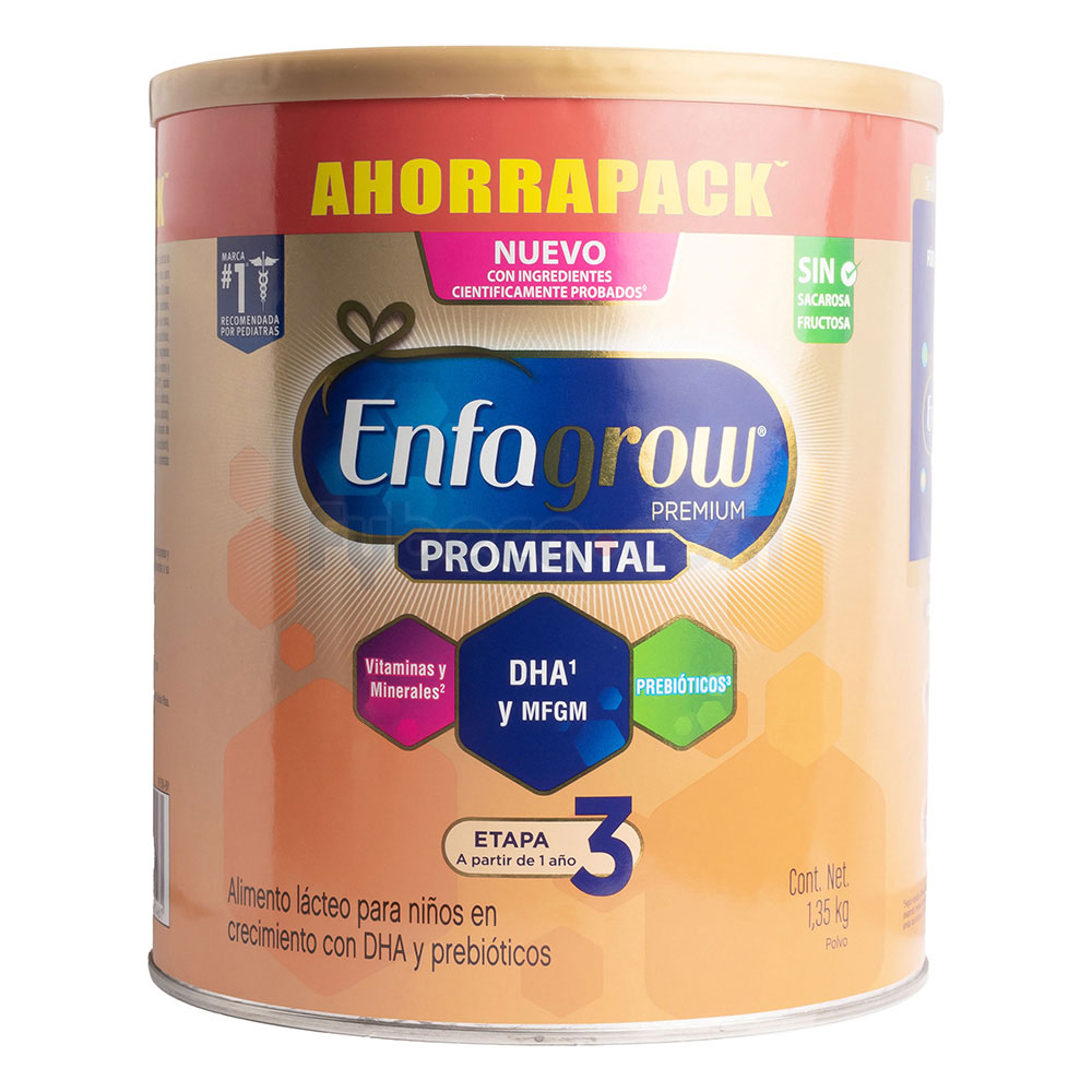 Leche de Fórmula Enfagrow Promental Regular 3 1,35 Kg Unidad | Fybeca
