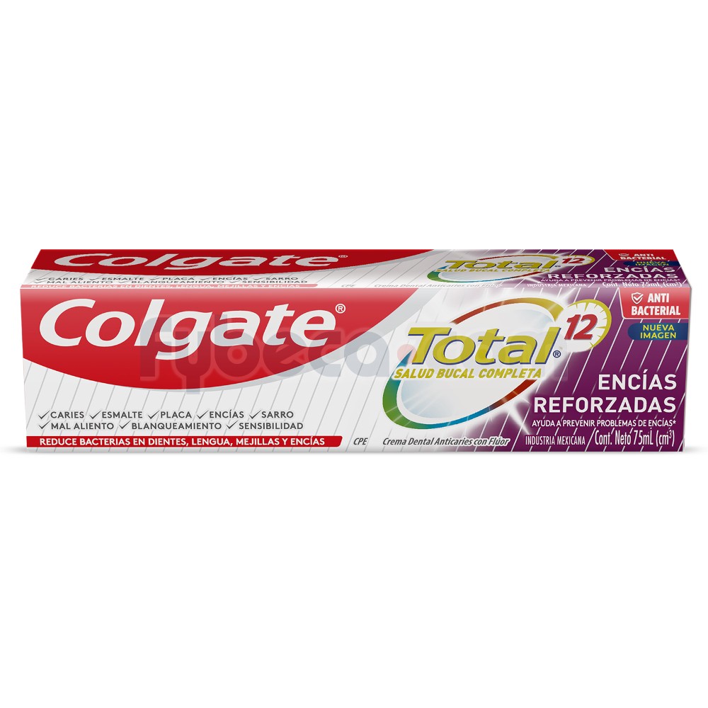 Pasta Dental Colgate Total 12 Professional Encías Saludables 75 Ml Tubo ...