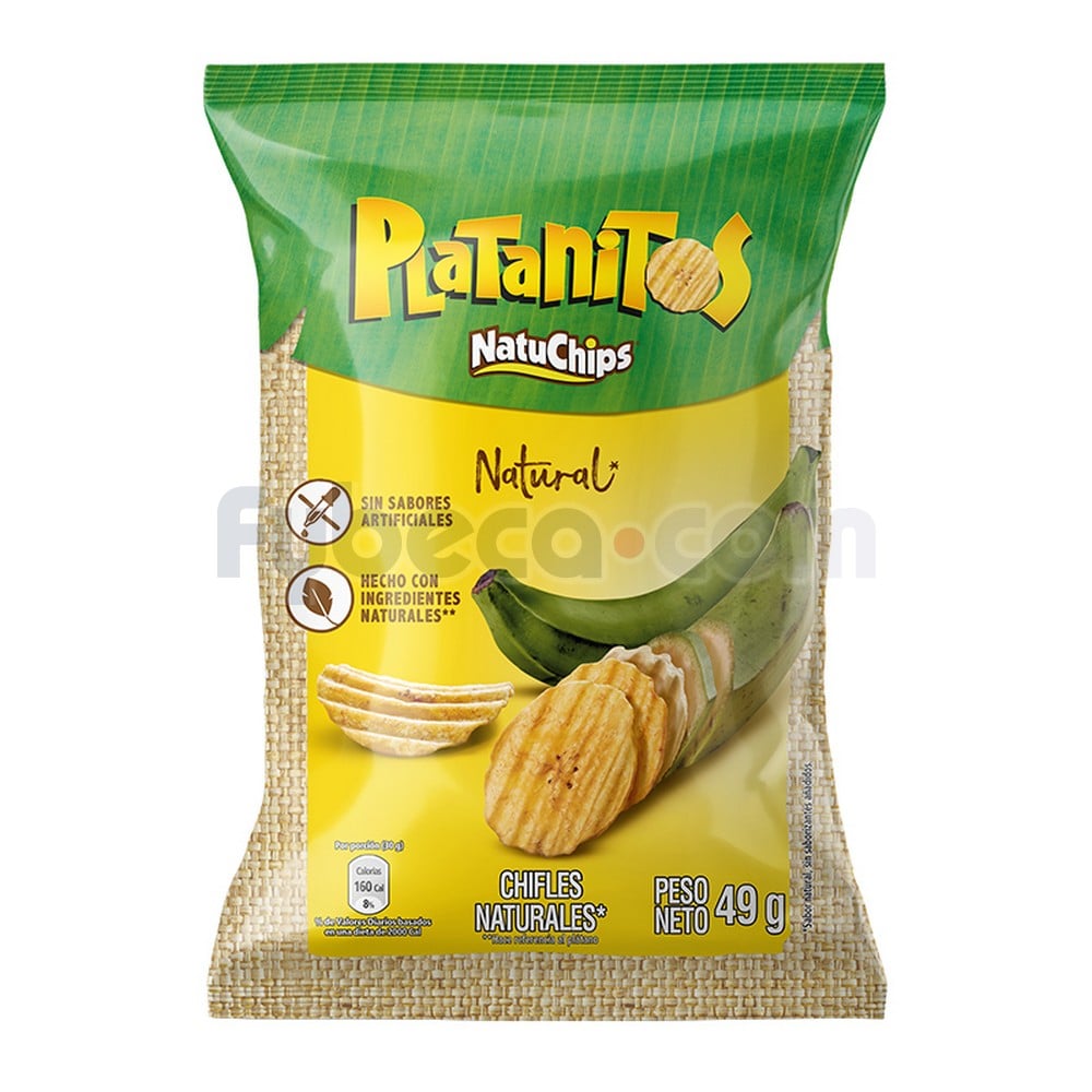 Chifles Platanitos Natural 49 Gr | Fybeca
