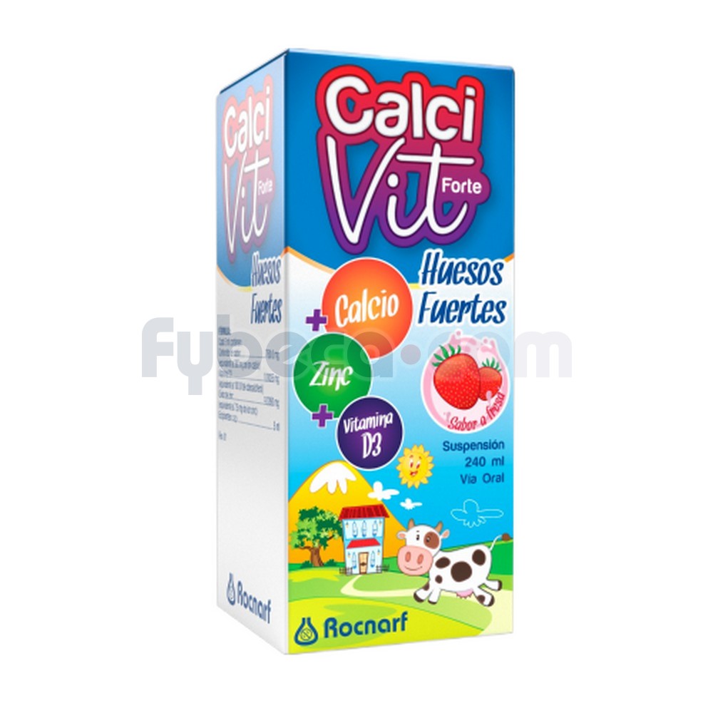 Calci-Vit Forte Susp. 240Ml | Fybeca