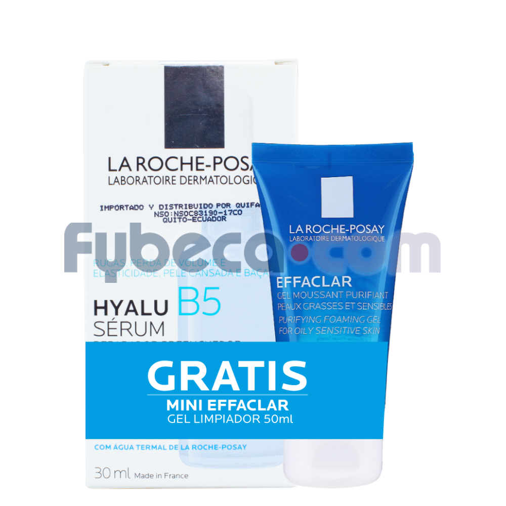 Sérum Hyalu B5 + Gel Limpiador Effaclar 30 Ml / 50 Ml Paquete | Fybeca