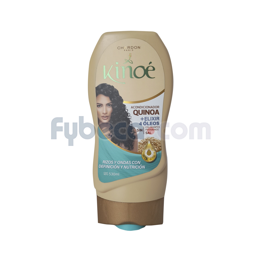 Acondicionador Kinoe Chardon Paris Elixir 4 Óleos Rizos 530 Ml Unidad ...