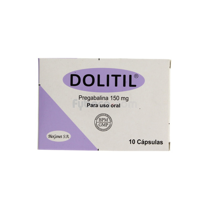 Dolitil ( Pregab +Al) Caps. 150 Mg C/10 Suelta | Fybeca