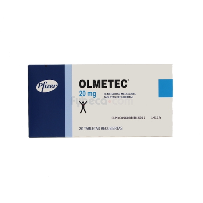 Olmetec Tabs. Recubiertas 20 Mg C/30 Suelta | Fybeca