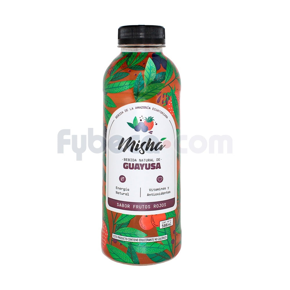 Bebida Mishá De Guayusa Frutos Rojos X 500 Ml | Fybeca