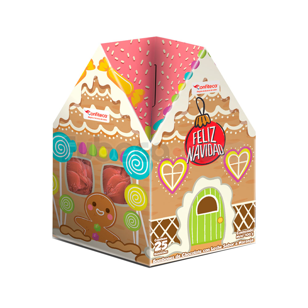 Caramelo Confiteca Navidad Casita 100 G Caja | Fybeca