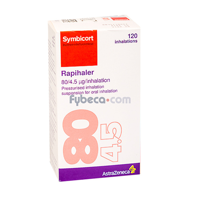 Inhalador Rapihaler Symbicort 80 / 4.5 Ug Caja | Fybeca