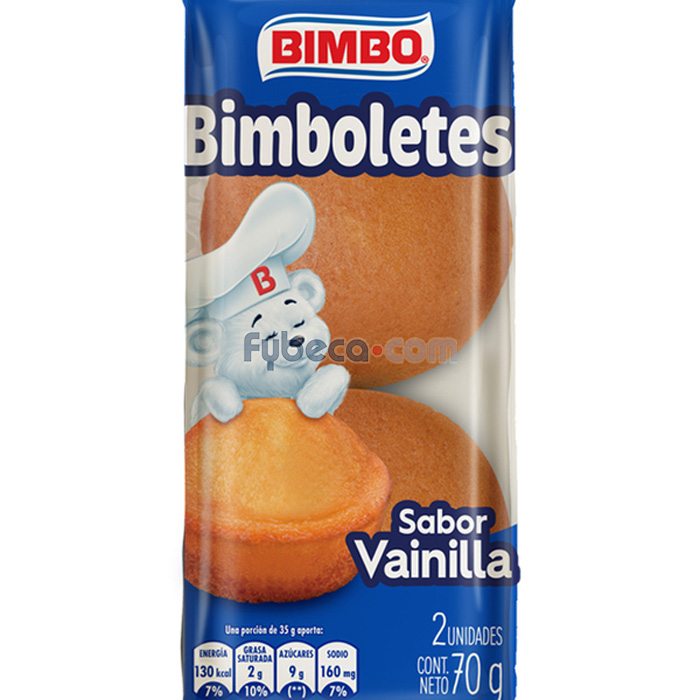 Cake Bimboletes Bimbo Vainilla 70 G Unidad | Fybeca